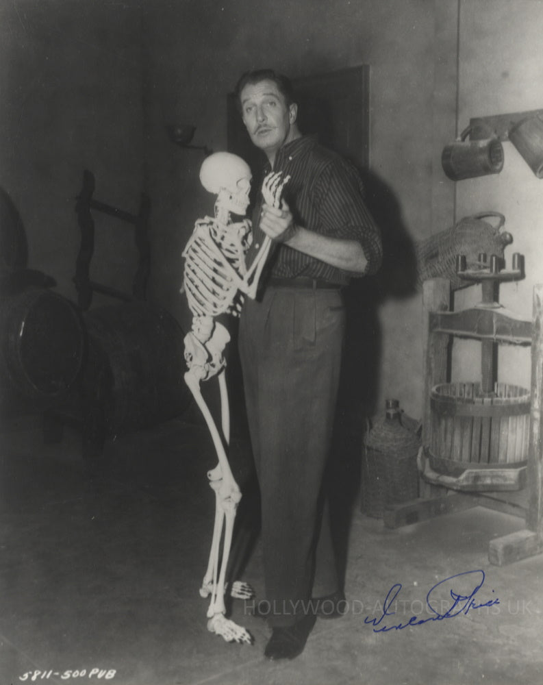 VINCENT PRICE - Hollywood Legend - SWAU Certified – Hollywood-Autographs UK