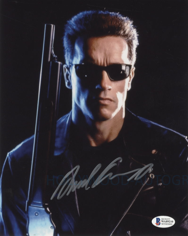 ARNOLD SCHWARZENEGGER - Terminator- Beckett Witnessed – Hollywood ...