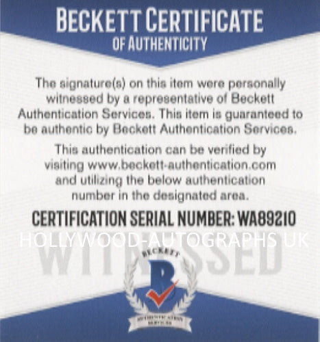 ARNOLD SCHWARZENEGGER - Terminator- Beckett Witnessed – Hollywood ...